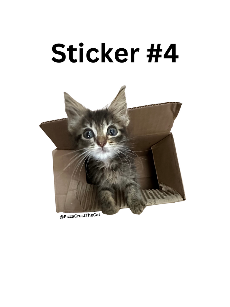 Pizza Crust The Cat Stickers – Favor Universe