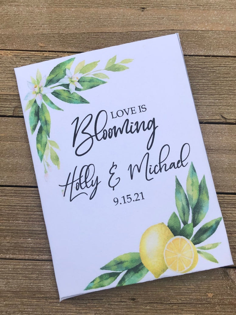 lemon seed packet wedding favors – Favor Universe
